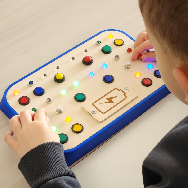 Busy Board Led Light, Activity Board for Toddler, Switch Board for ...