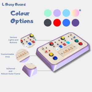 Busy Board for Baby, Button Switch Board, Travel Busy Board, Activity ...