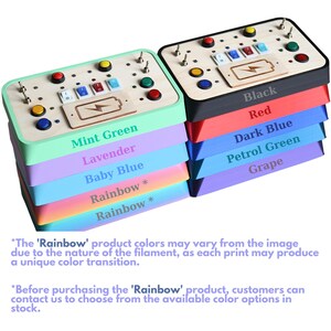 Busy Board for Baby, Button Switch Board, Travel Busy Board, Activity ...