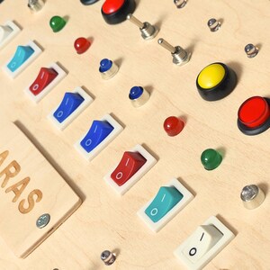 LED Light Busy Board, Toddler Activity Toy, Switch Board - Etsy