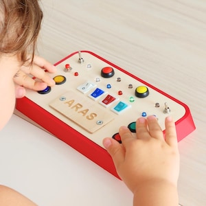 Busy Board for Baby, Button Switch Board, Travel Busy Board, Activity ...
