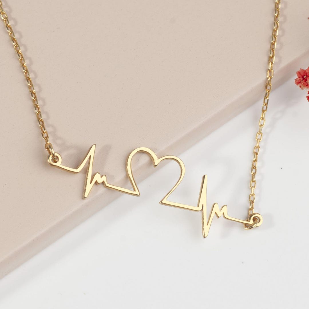 Heart Rhythm Pendant Baby Heartbeat Gift Heart Beat Necklace Medical ...