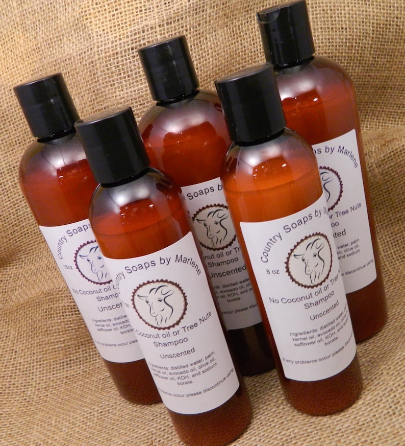 Fragrance Free Liquid Shampoo NO Coconut Oil or Tree Nuts 8 Oz - Etsy