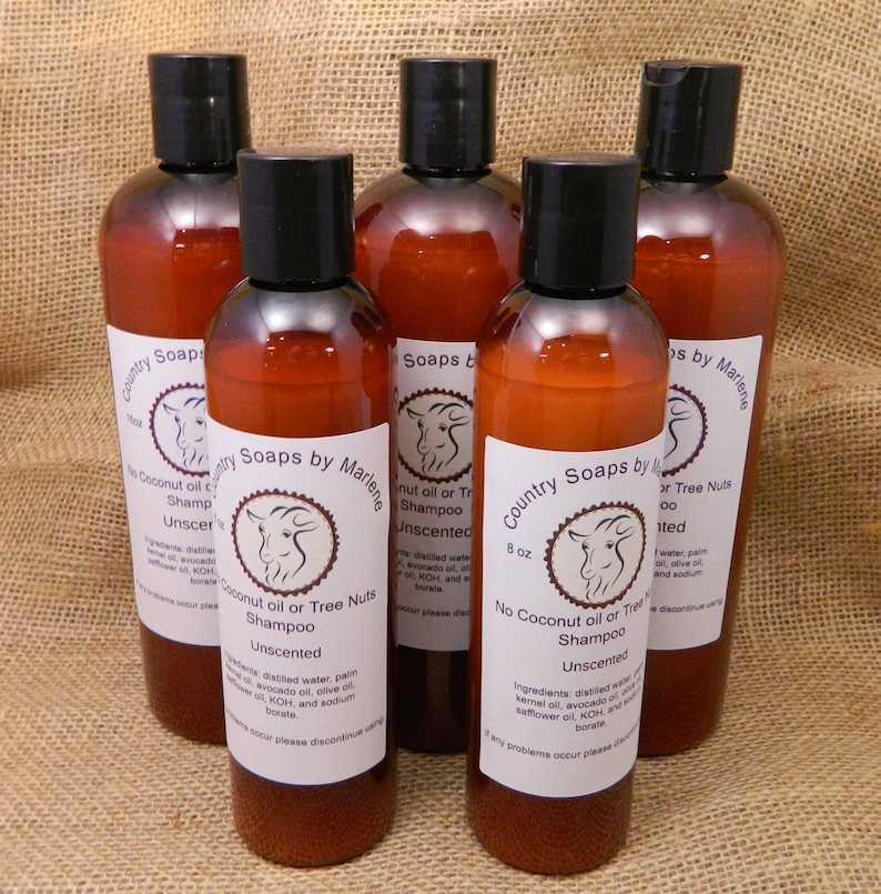 Fragrance Free Liquid Shampoo NO Coconut Oil or Tree Nuts 8 Oz - Etsy