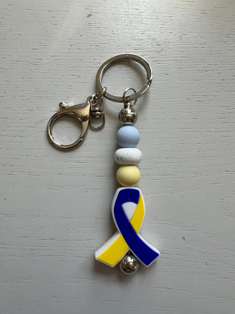 Down Syndrome Ribbon Keychains - Etsy