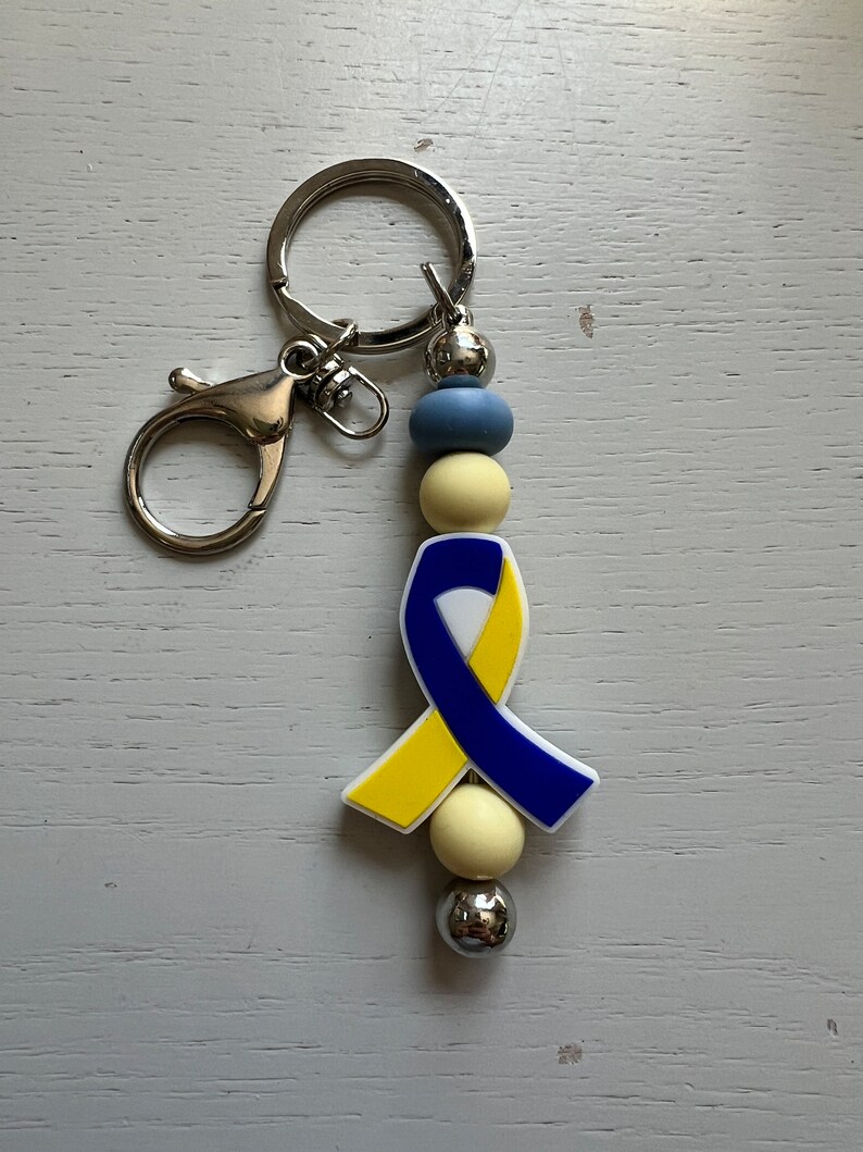 Down Syndrome Ribbon Keychains - Etsy