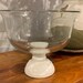 Unique White Ceramic Pedestal Trifle Clear Wide Bowl - Etsy