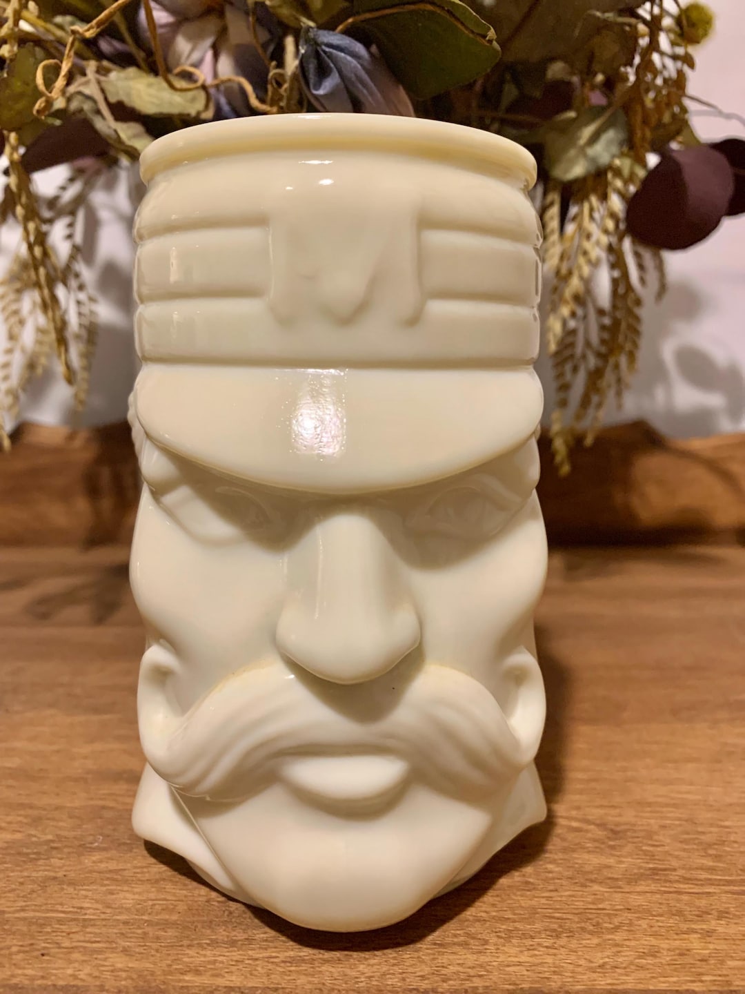 Vintage 1980 Avon Milk Glass Casey at the Bat Mug - Etsy