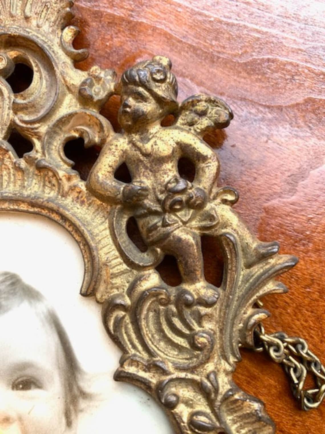 1920s Vintage Brass Hanging Picture Frame - Etsy