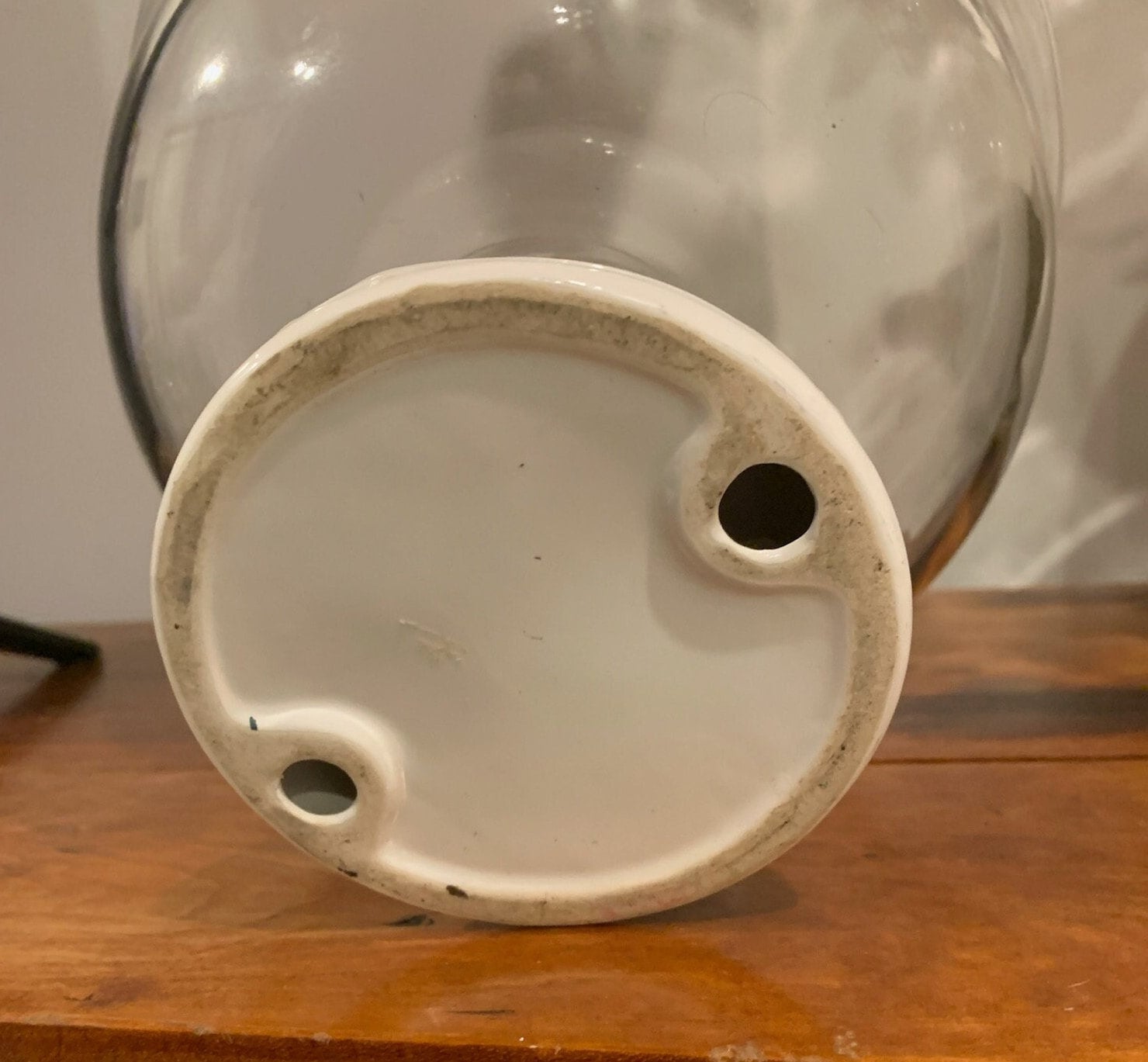 Unique White Ceramic Pedestal Trifle Clear Wide Bowl - Etsy