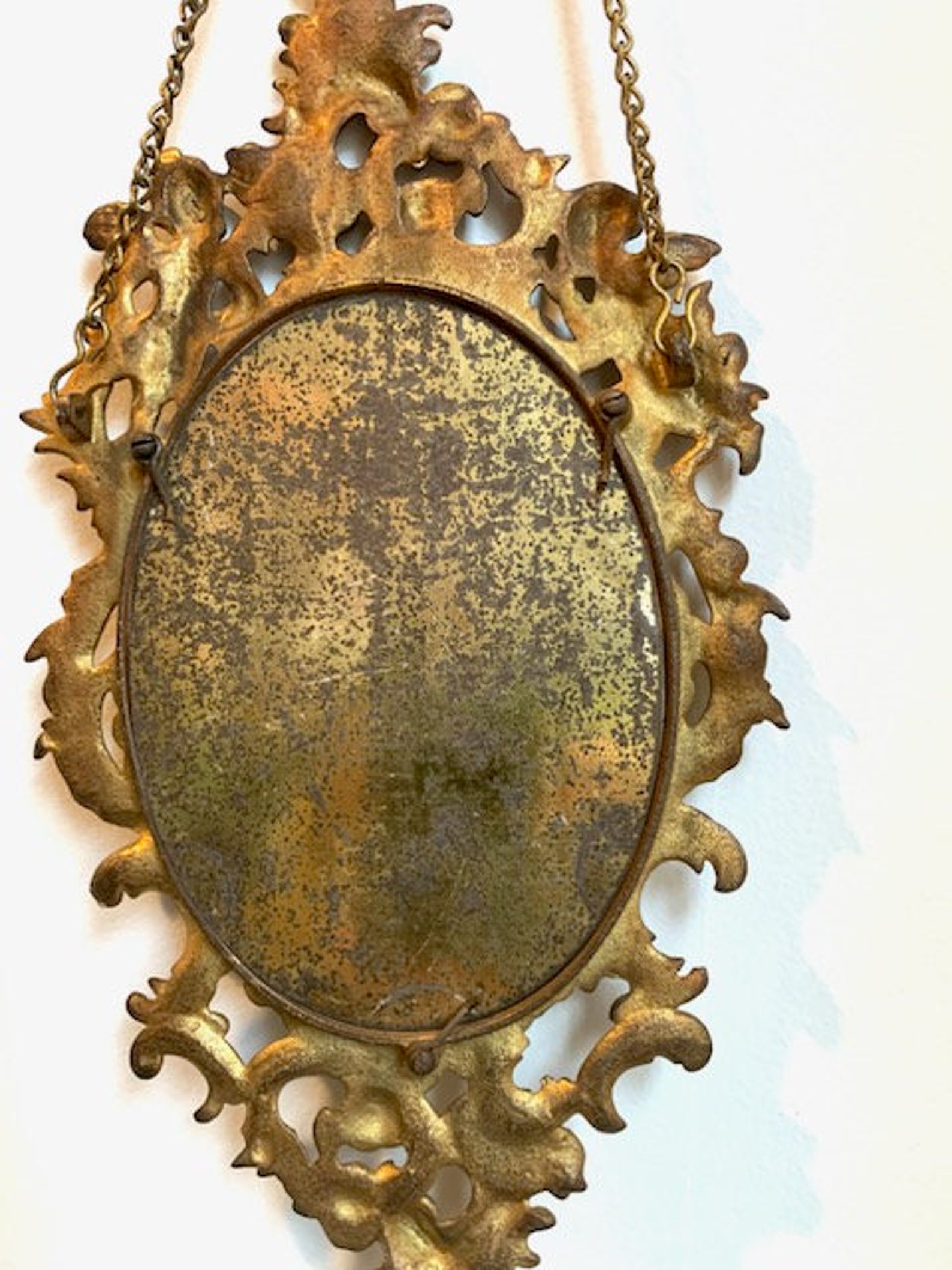 1920s Vintage Brass Hanging Picture Frame - Etsy