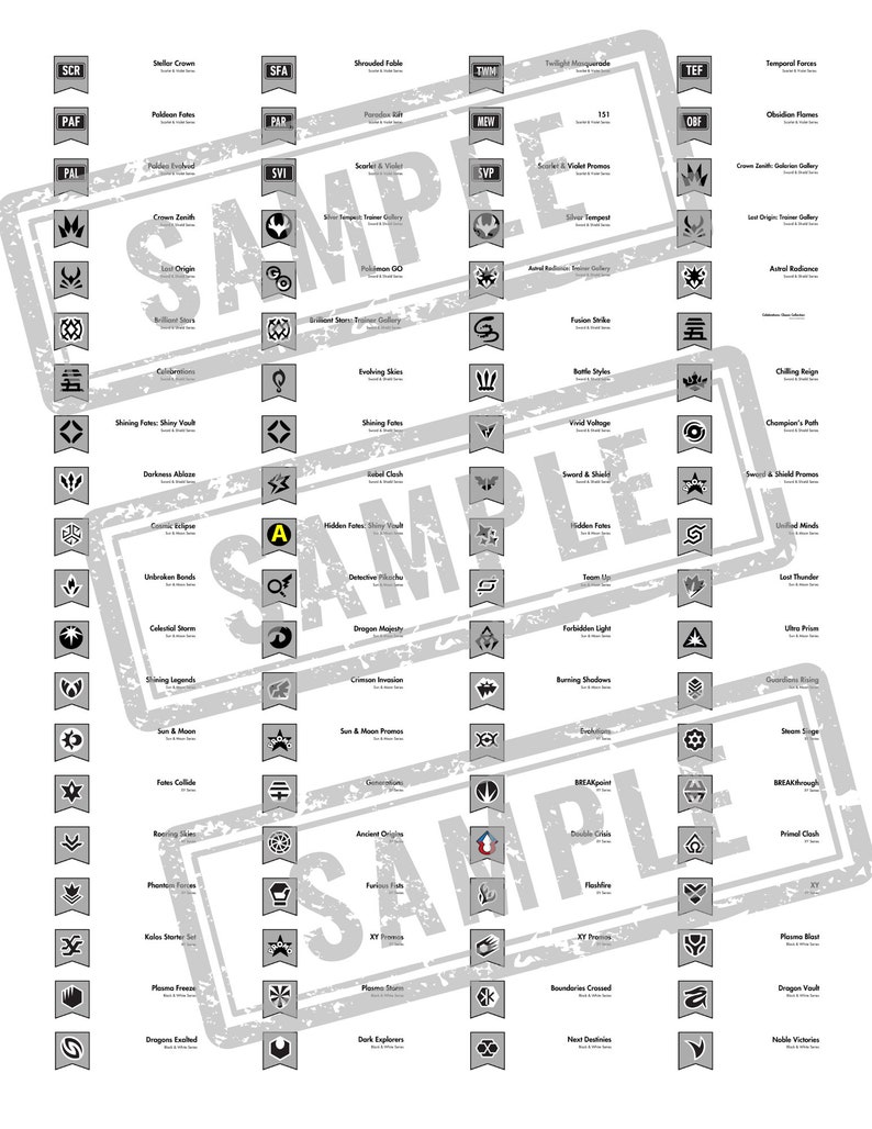 Pokemon TCG Divider Tab Labels - Etsy