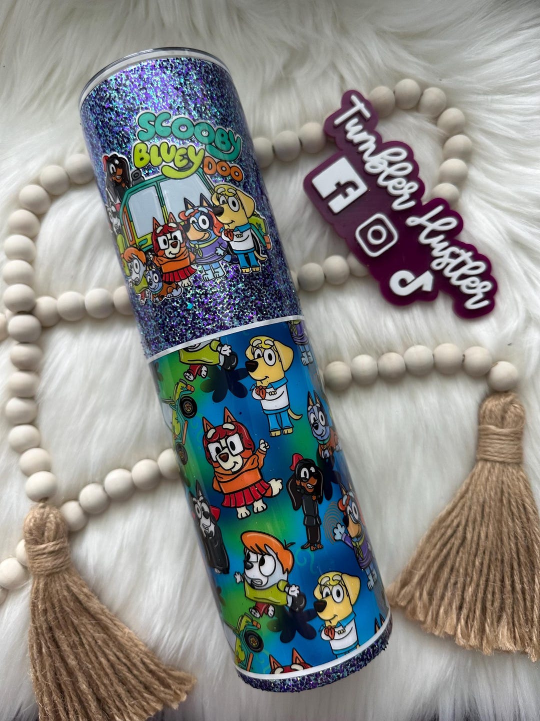 Scooby Bluey Doo Gang Tumbler - Etsy