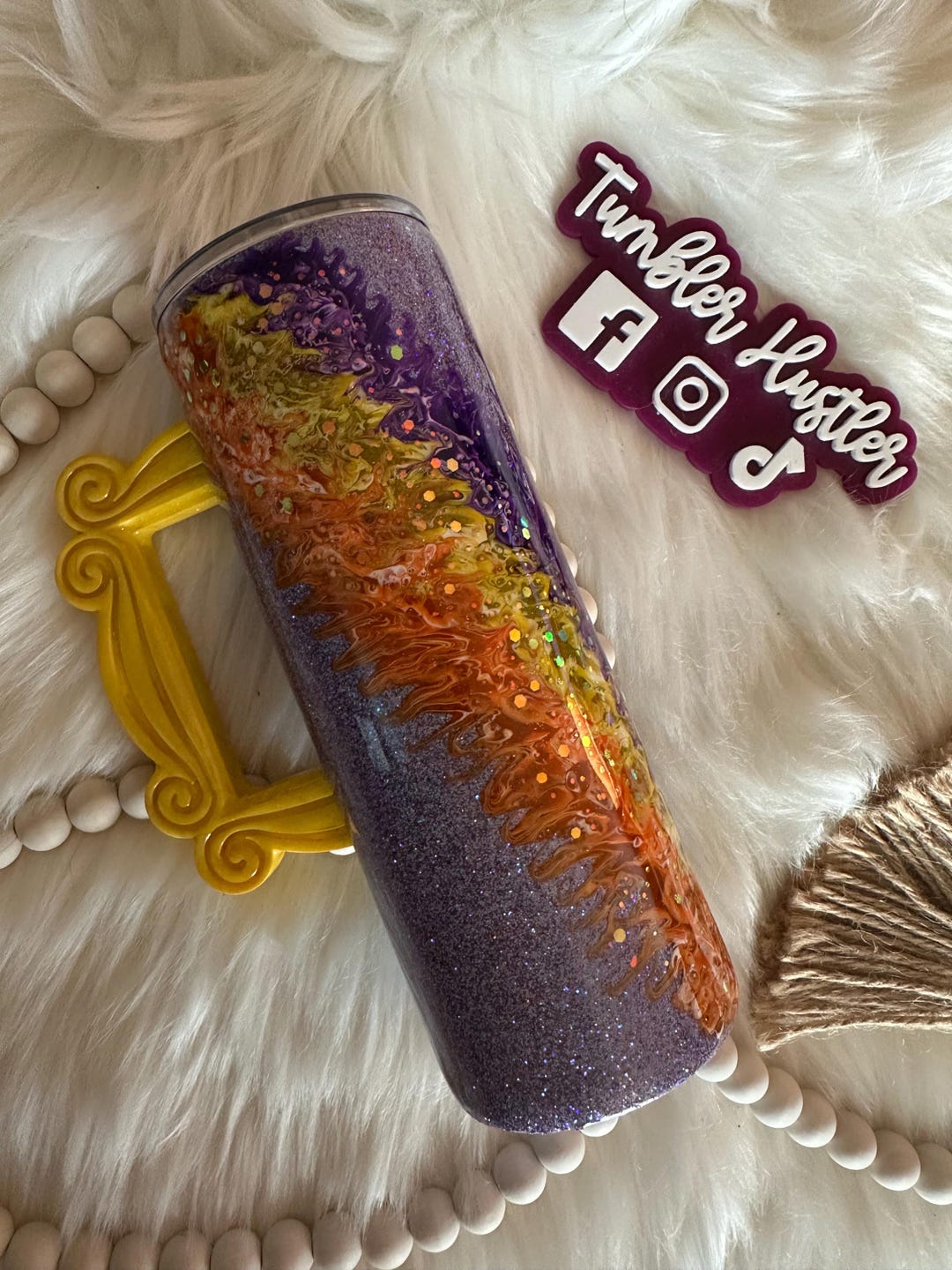 3D Friends Frame Handle Boujee Blast Tumbler - Etsy