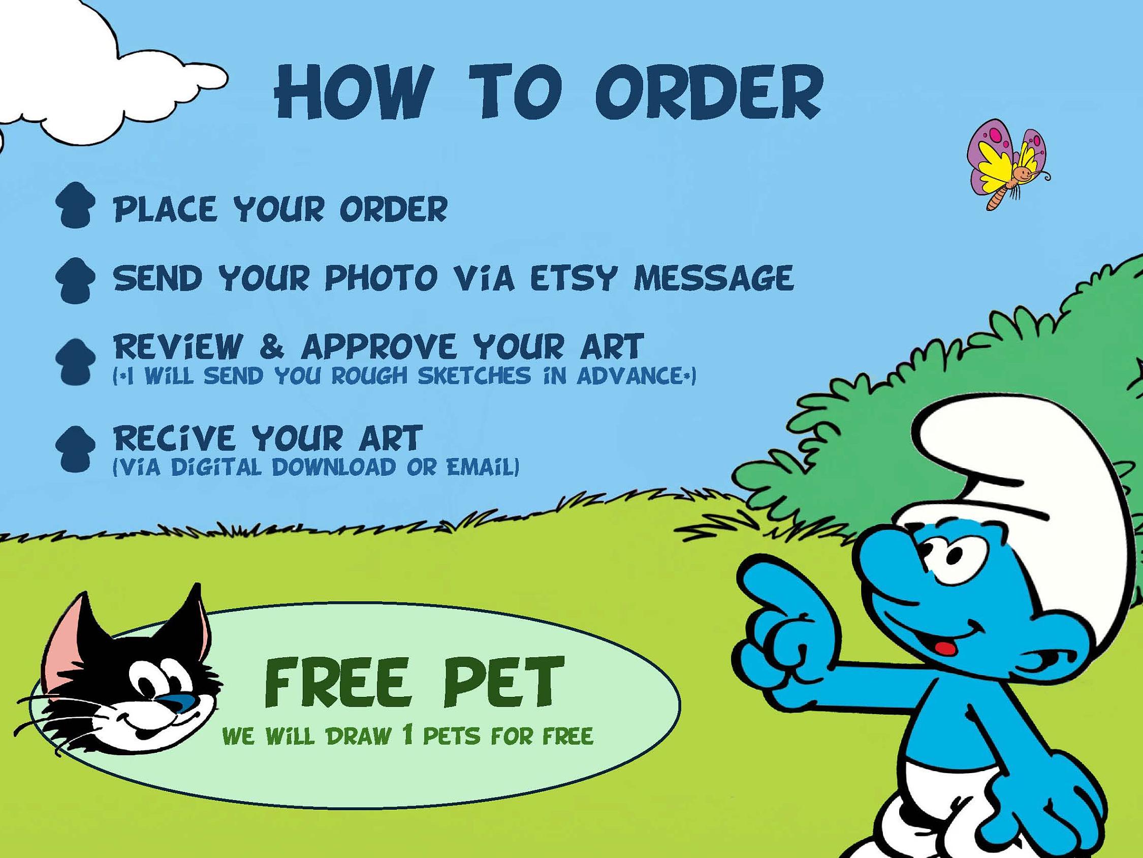 Smurfs Personalized Portrait | Personalized Smurfs Portrait | Smurfs ...