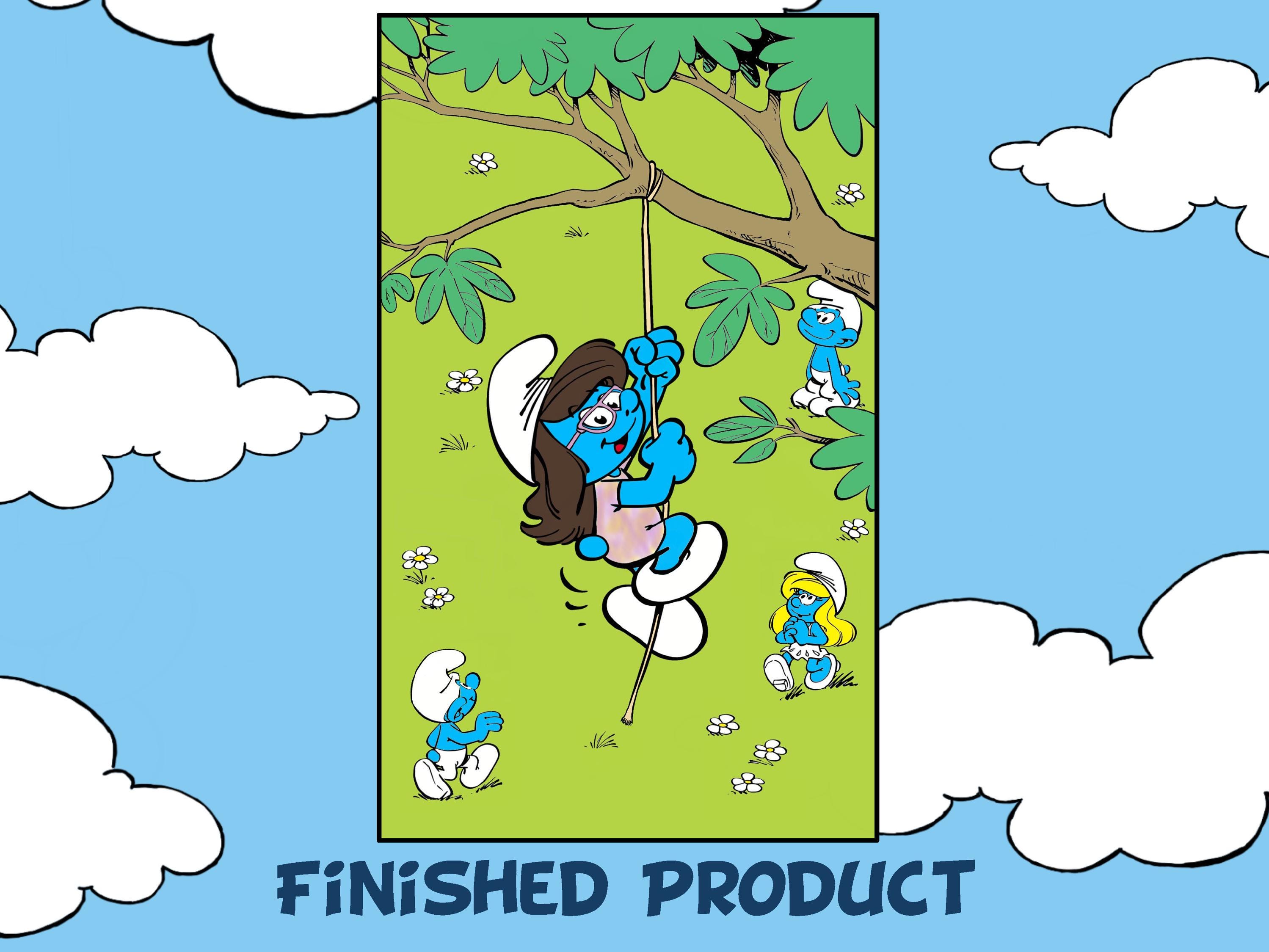 Smurfs Personalized Portrait | Personalized Smurfs Portrait | Smurfs ...