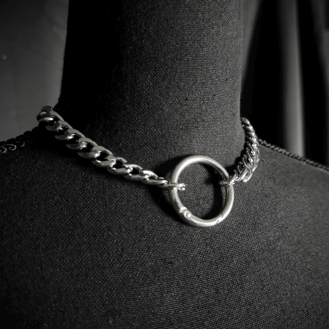 O-ring Clip Stainless Steel Chain Choker | Infinity Necklace | Custom ...