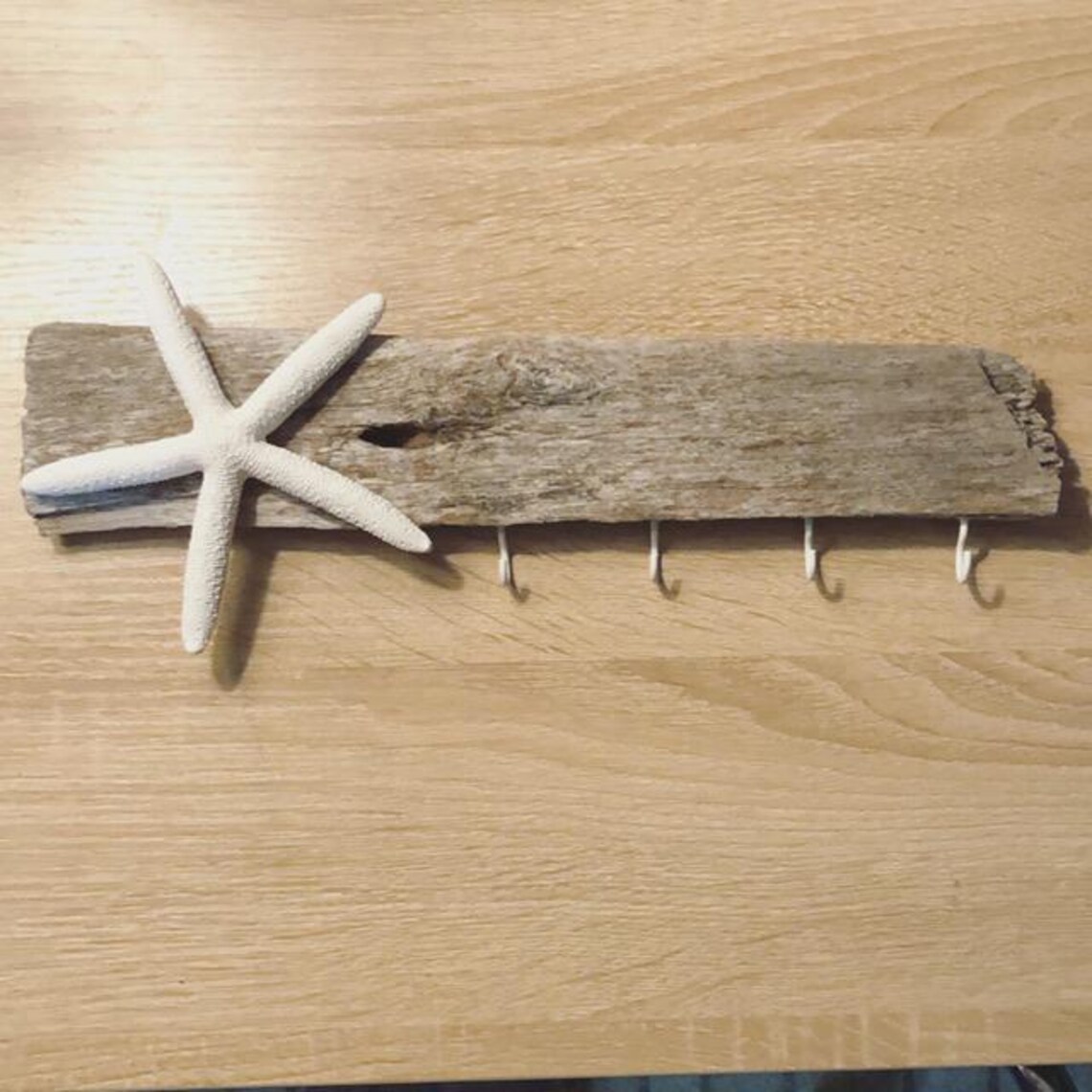 Handcrafted Functional Driftwood Key or Jewelry Holder With Seastar - Etsy