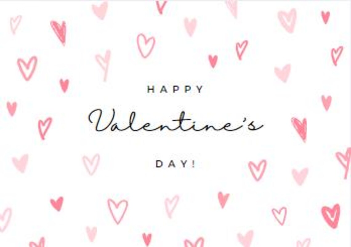 Valentine's Day Card Template Printable DIY Valentine's Cards Editable ...