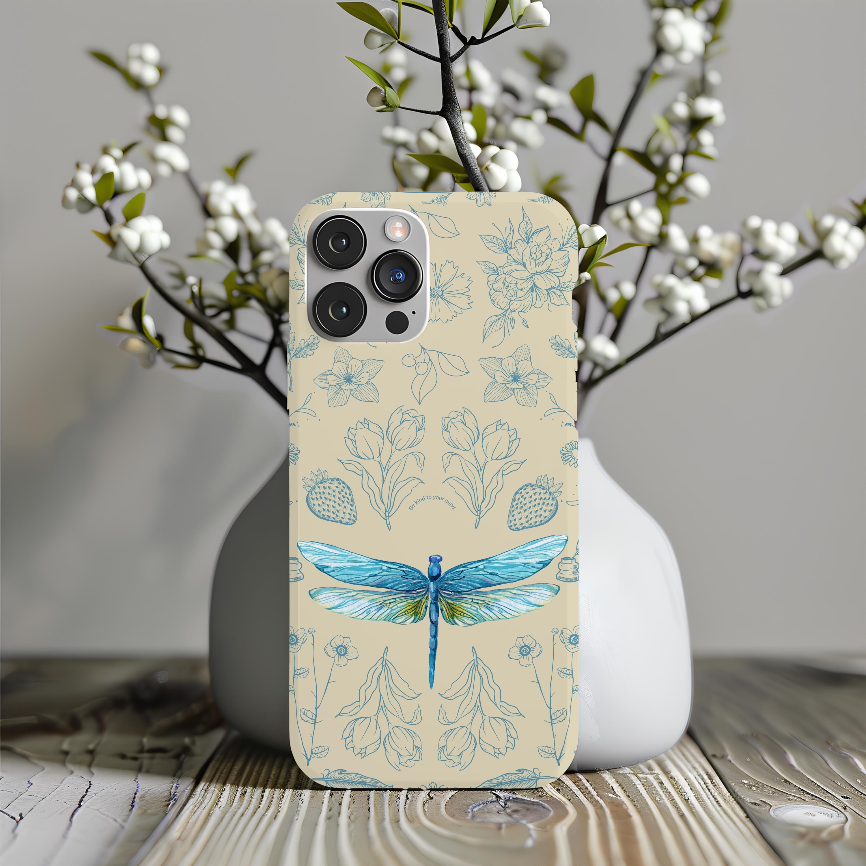 Cottagecore Phone Case Dragonfly Aesthetic Garden Nature Dragon Fly ...