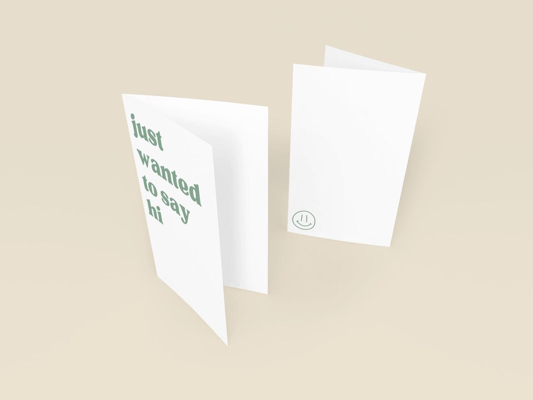 Greeting Card | Just Wanted to Say Hi | Fun Cards | Just for Fun Card ...