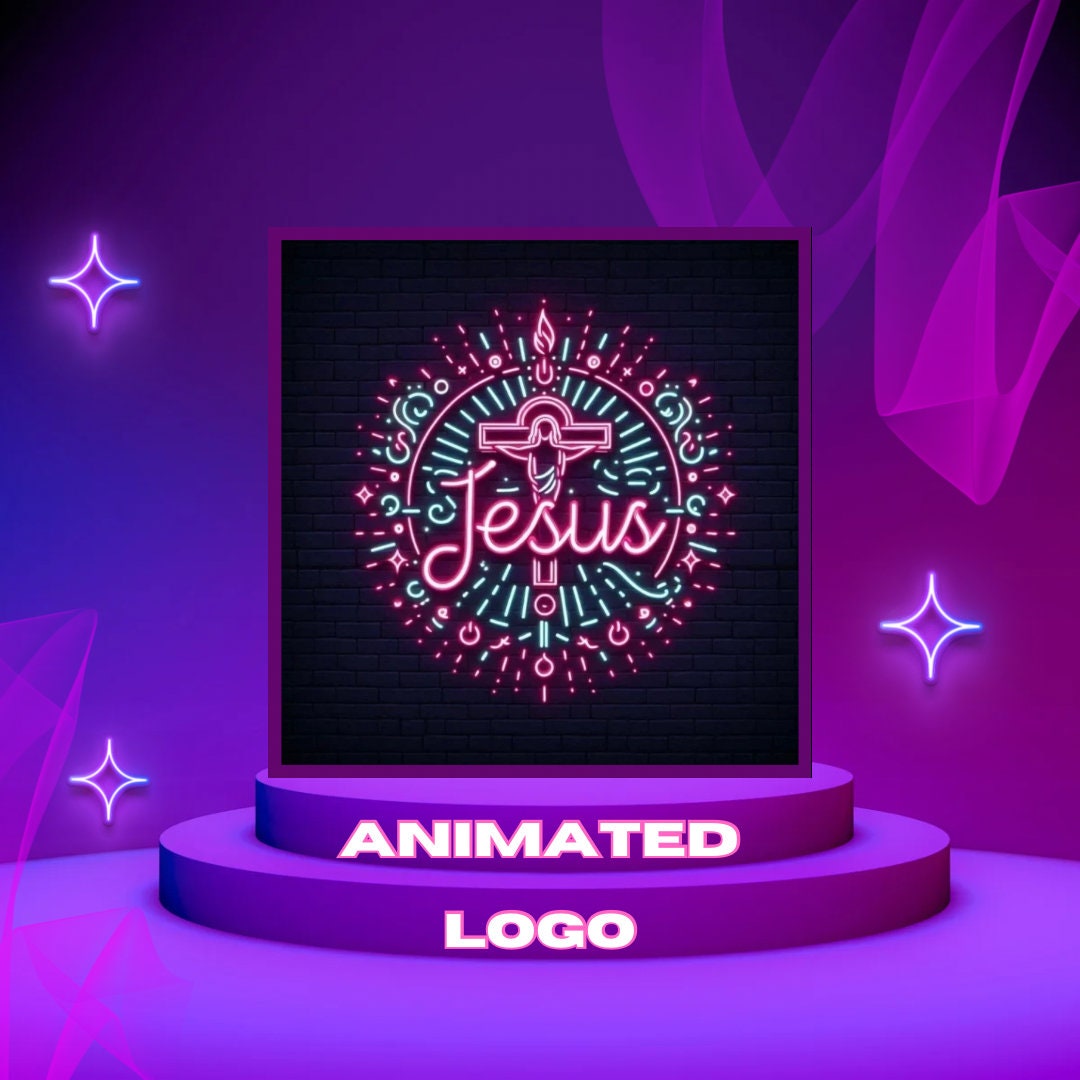 Jesus Logo Animation Social Media Art Professional Channel Logo Logo ...