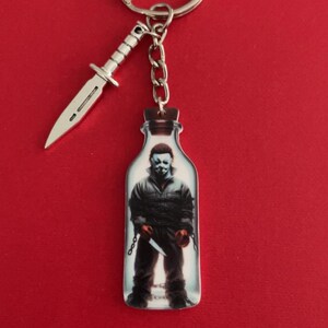 Michael Myers Keychain Knife Charm - Etsy