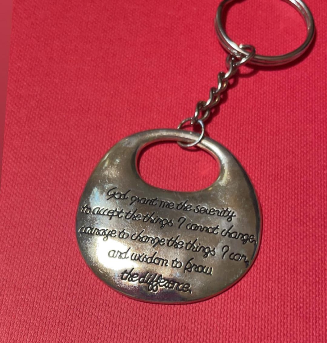 Serenity Prayer Keychain - Etsy