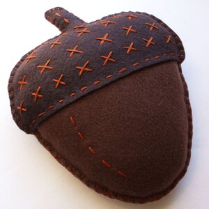Felt Acorn Toy. Acorn Softie. Acorn Plush. Acorn Soft Toy. Waldorf Toy ...