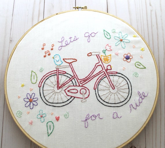 bicycle embroidery design bike embroidery pattern embroidery patterns ...