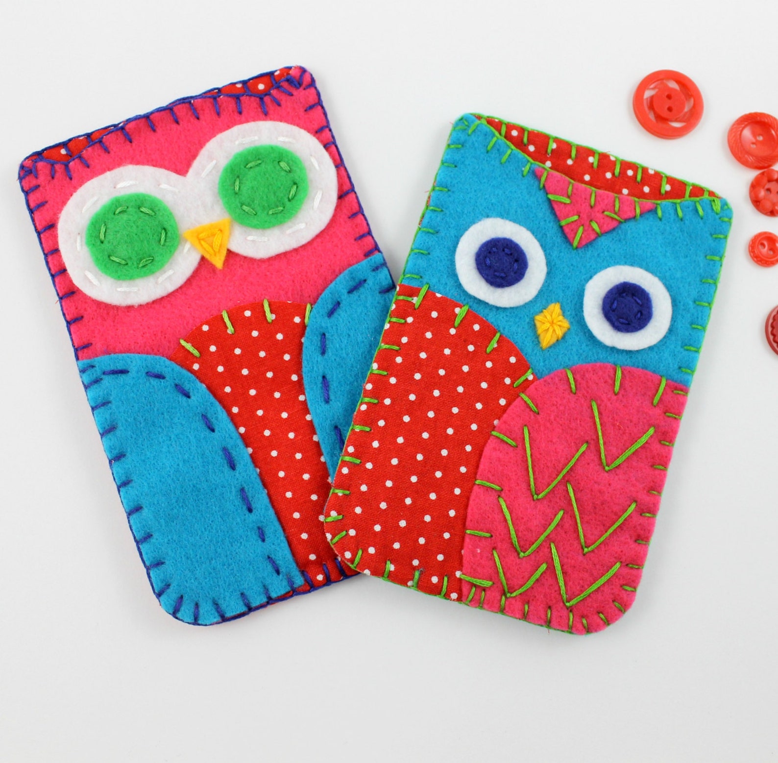 Owl Phone Cases. Digital Pattern. Sewing Pattern. Embroidery. Hand ...