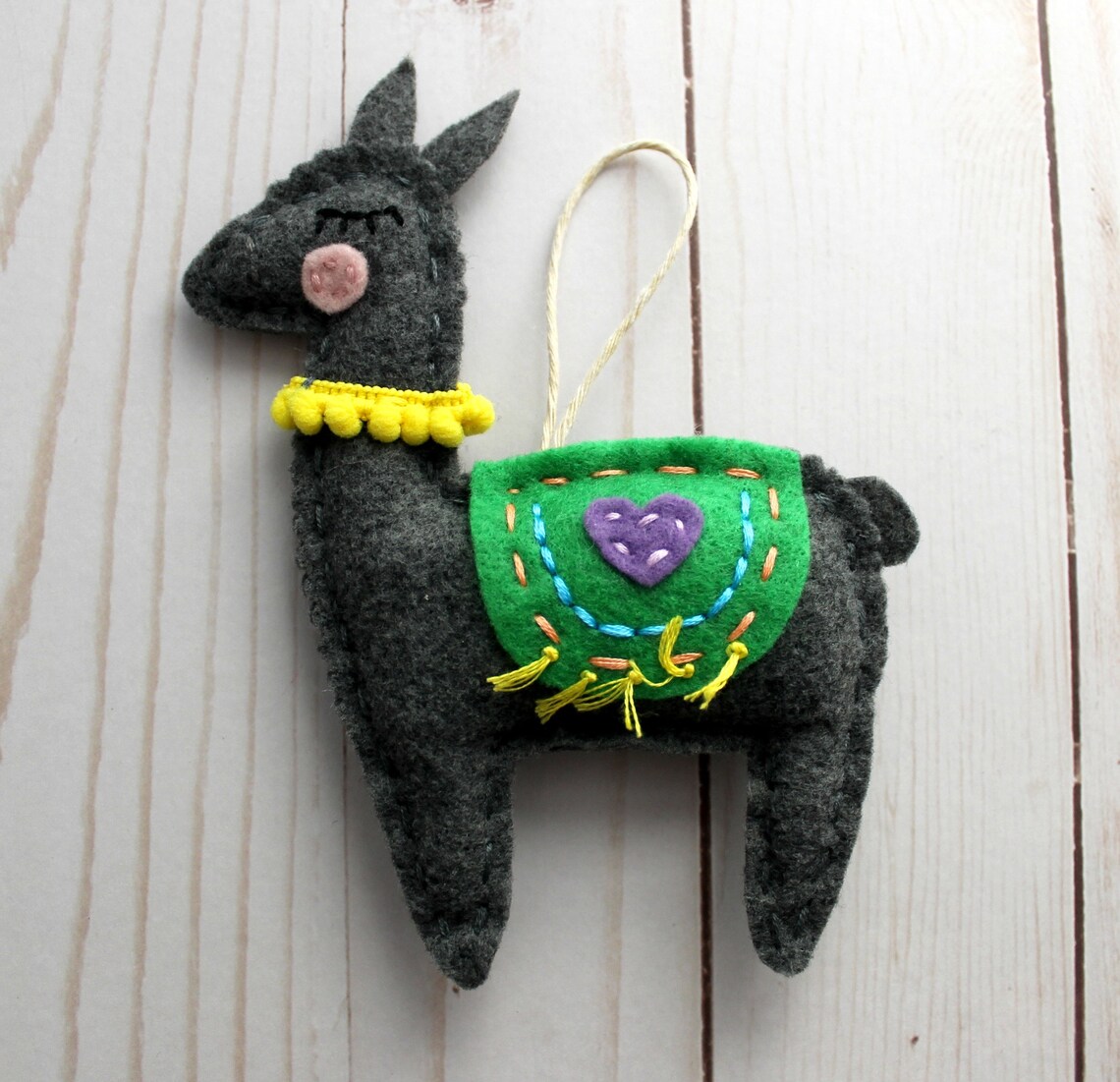 Felt Llama Ornament PDF Pattern. DIY Pattern. Handmade Llama. | Etsy
