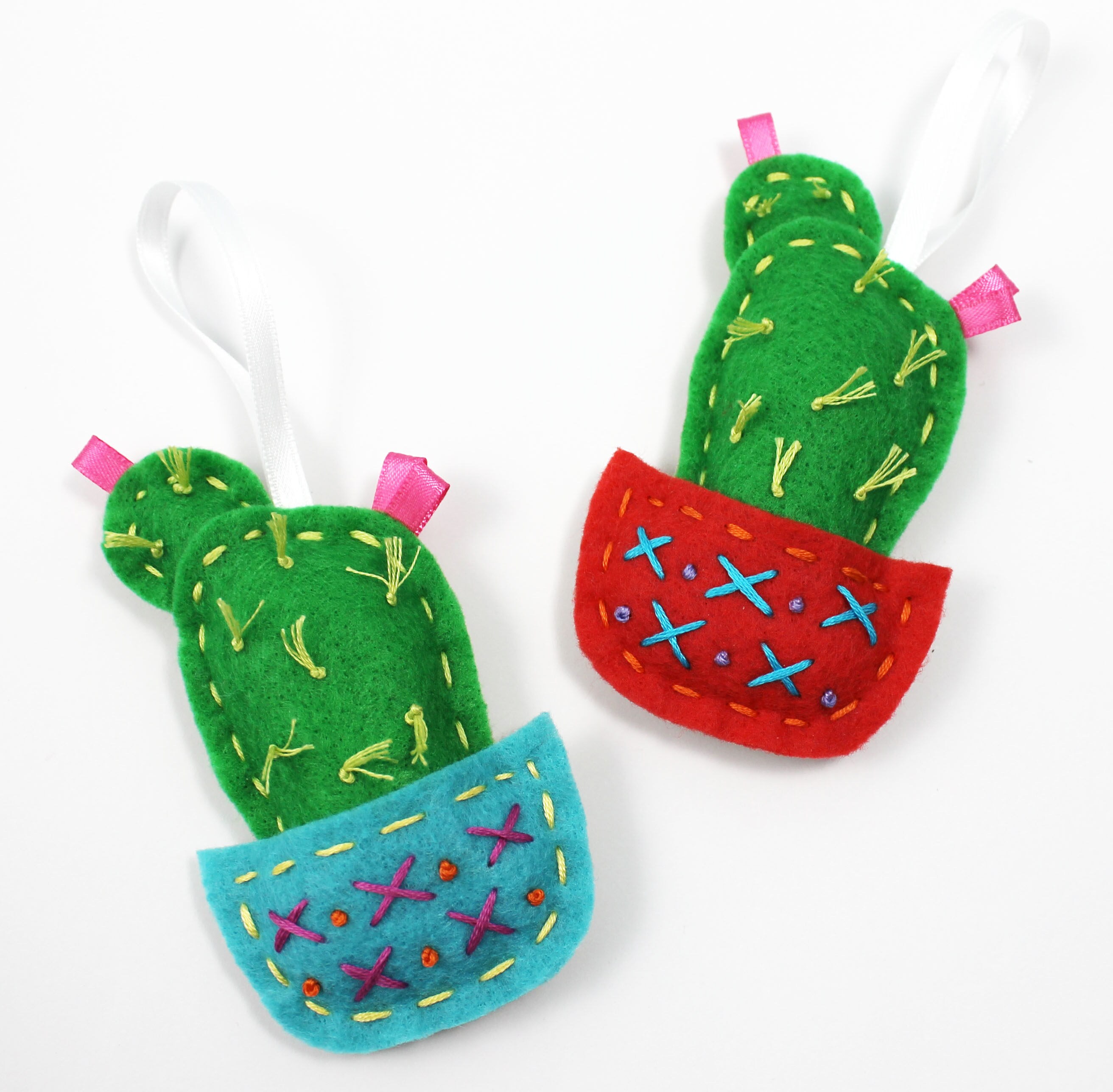 Felt Cactus Ornament. Cactus Planter. Plant Lover Gift. Small Gifts ...