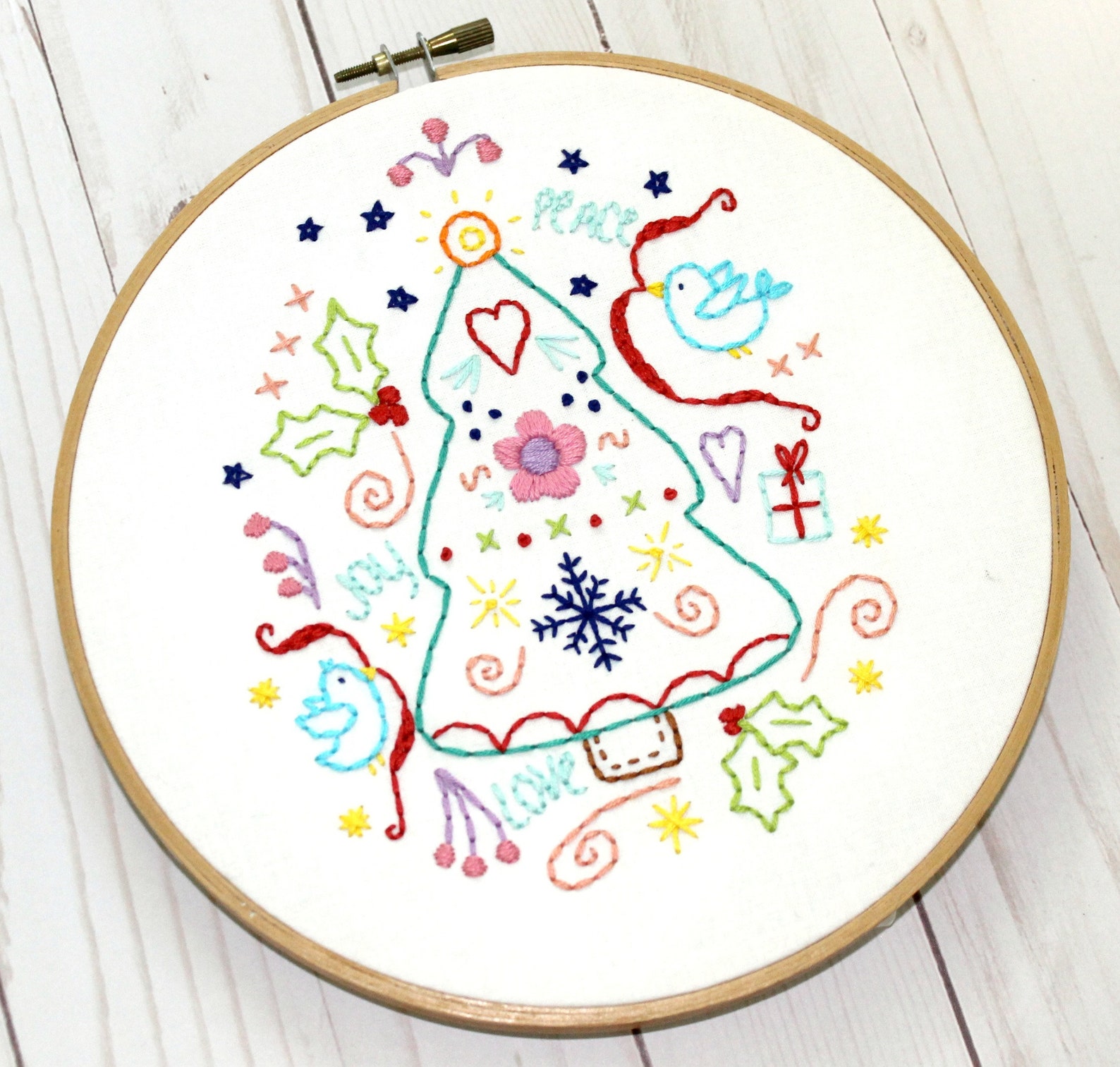 Christmas Tree Embroidery Pattern. Hand Embroidery. PDF | Etsy