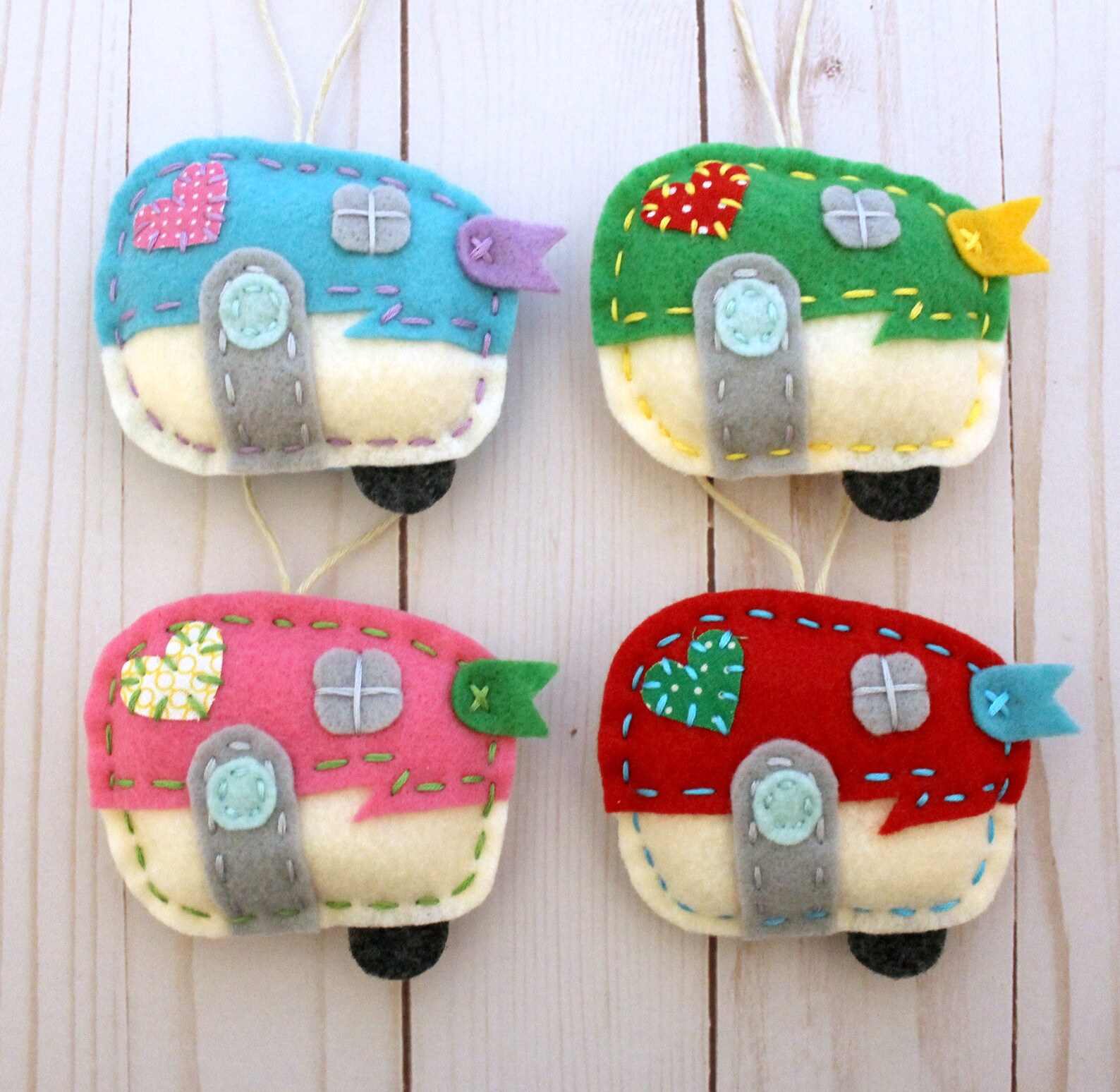 Felt Camper Ornament. Sewing Pattern. PDF Pattern. Digital Pattern ...
