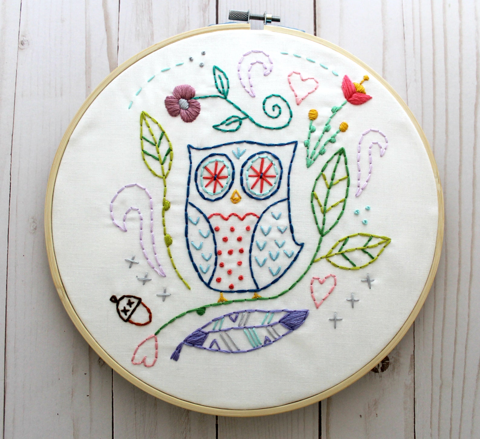 Owl. Hand Embroidery Pattern. Digital Pattern. Embroidery. PDF | Etsy