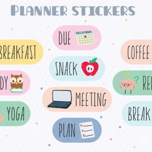 Planner Stickers DIY Digital Printable PNG Digital Download Decor ...