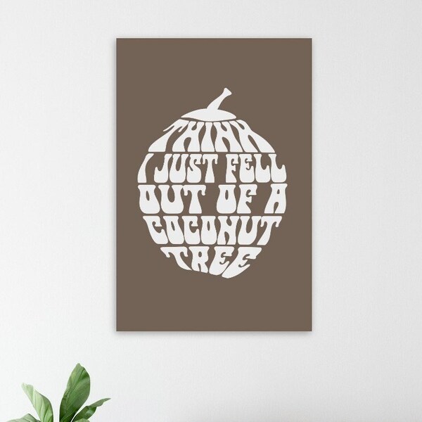 Coconut Print - Etsy