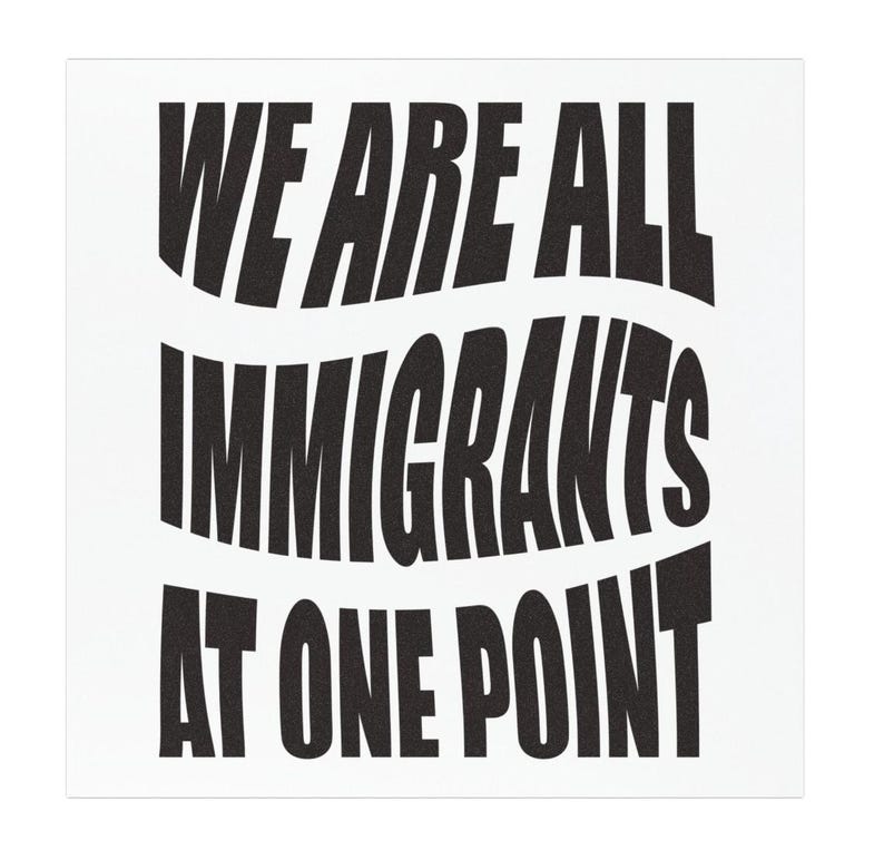 We Are All Immigrants Political Car Magnet USA Immigration Election ...