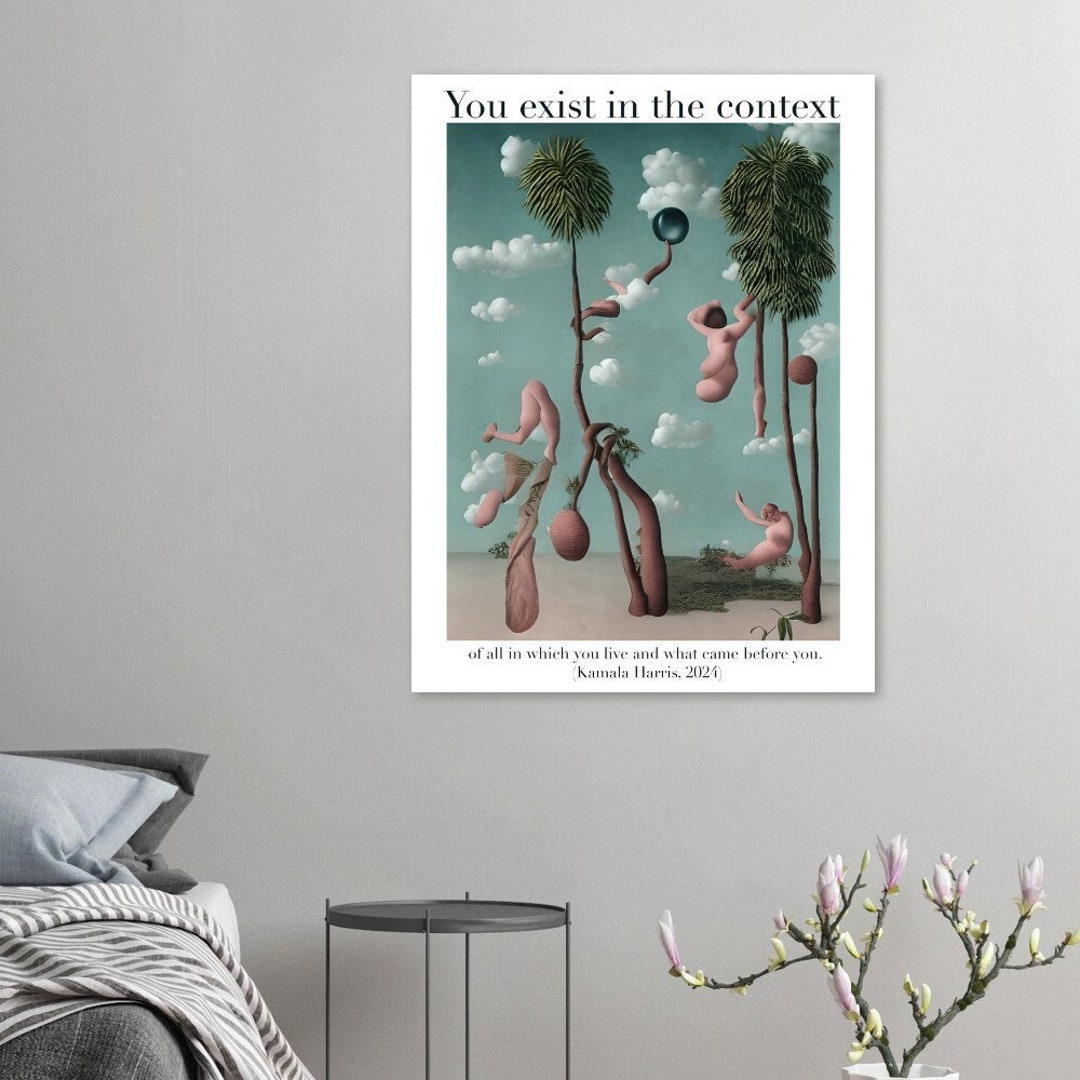 Kamala Harris Inspirational Quote Poster You Exist in the Context ...