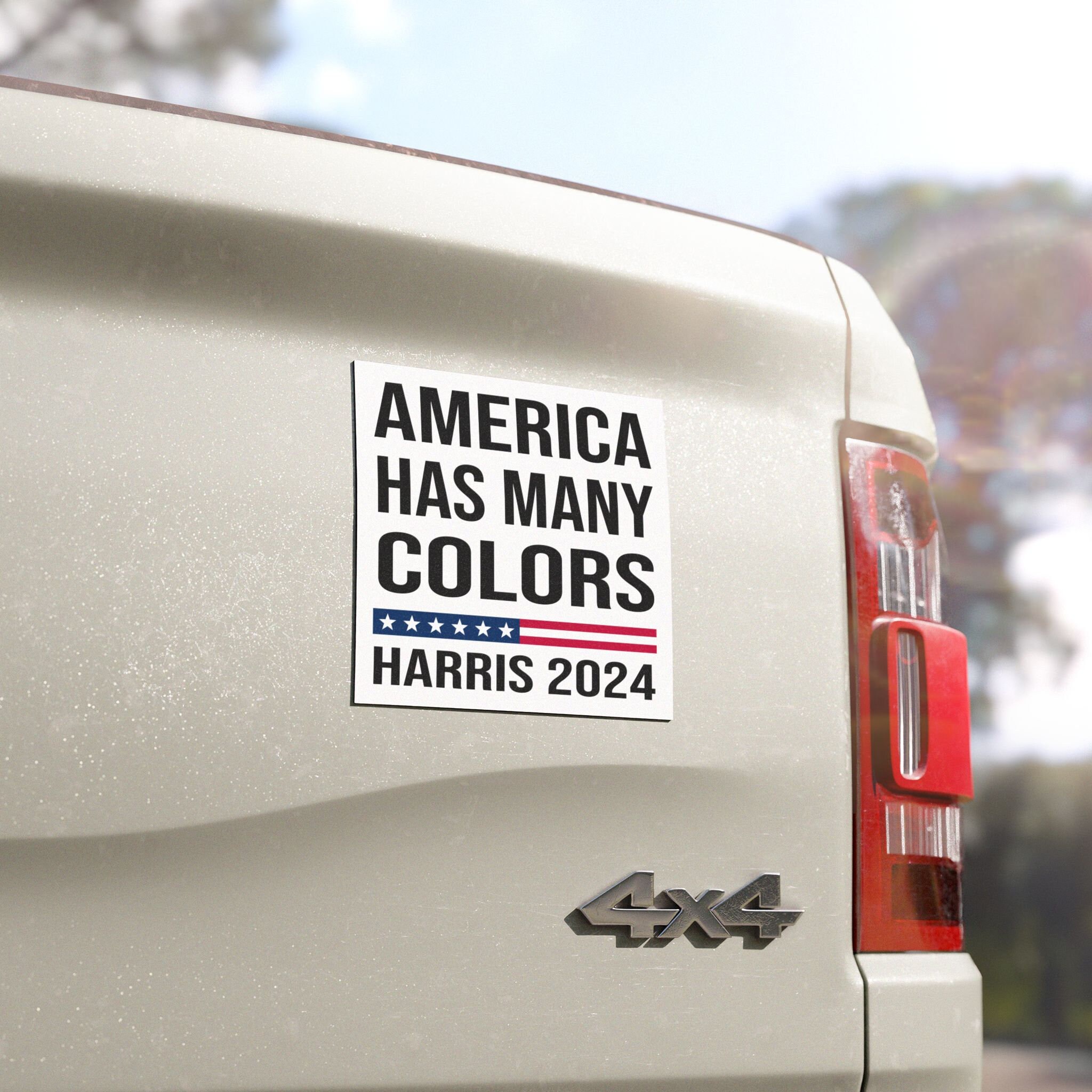Harris 2024 Political Car Magnet america Has Many Colors Diversity ...