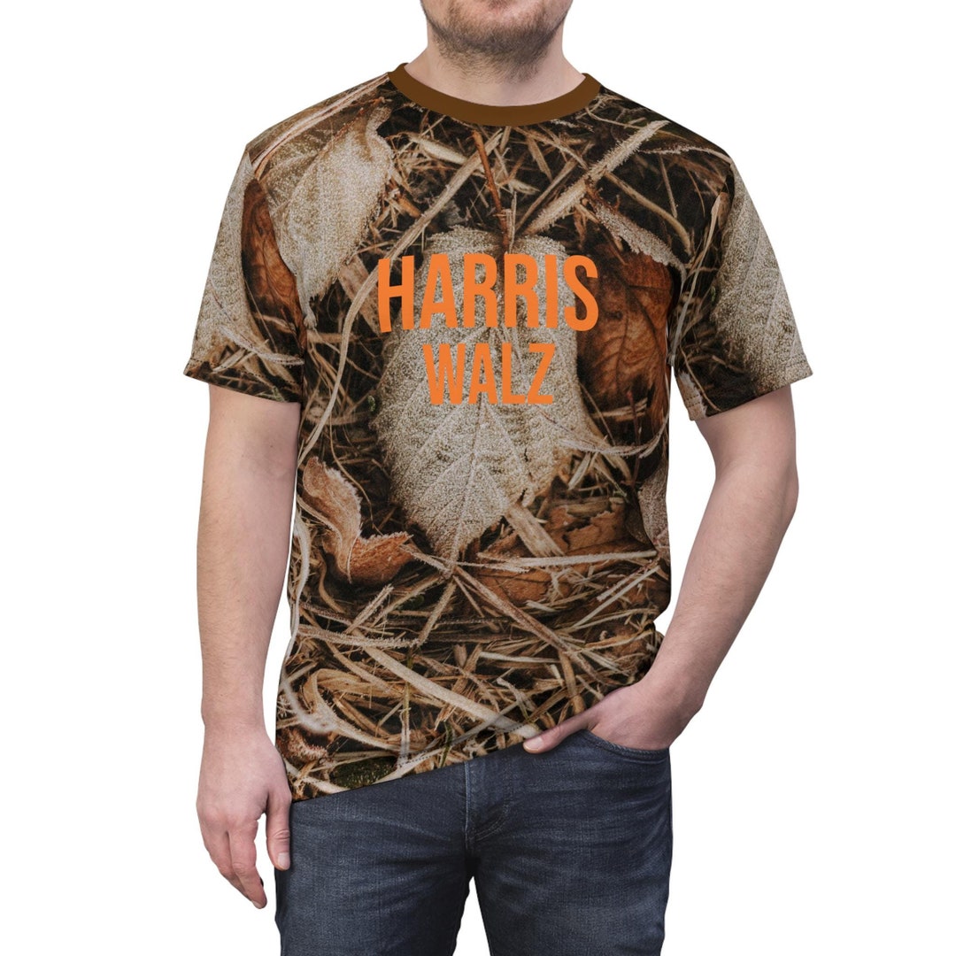 Harris Walz Camouflage T-shirt Republicans for Kamala Camo Orange ...