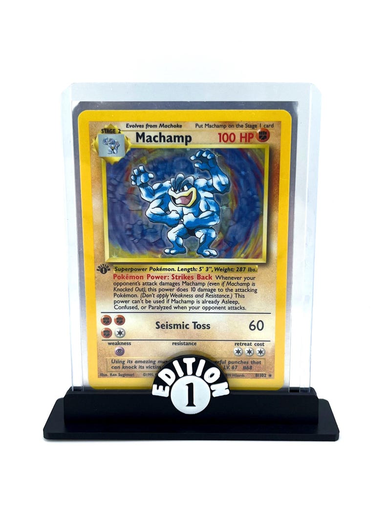 Pokémon Card Display Stand, Team Rocket, 1st Edition, Pokéball, Water ...