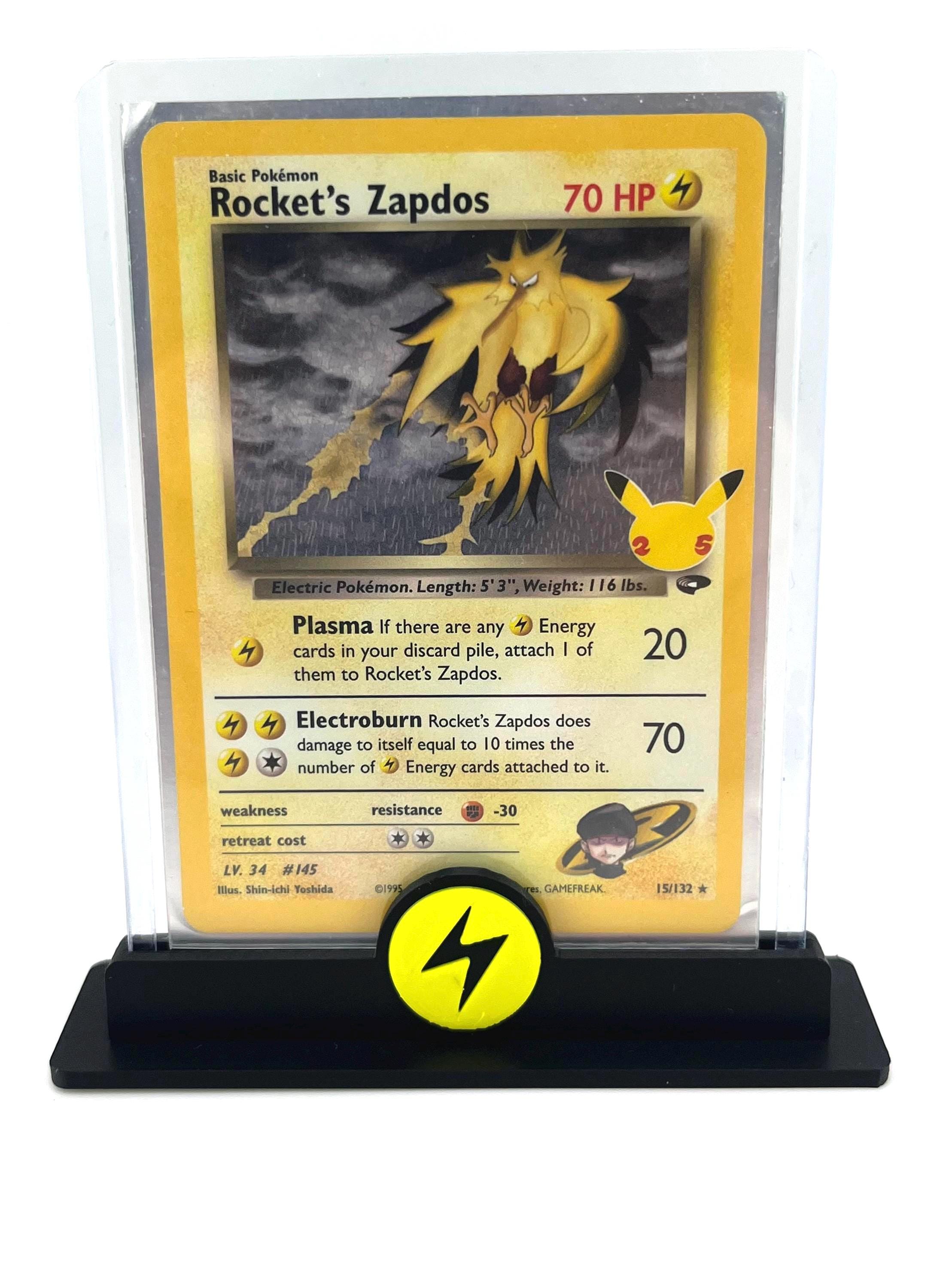 Pokémon Card Display Stand, Team Rocket, 1st Edition, Pokéball, Water ...