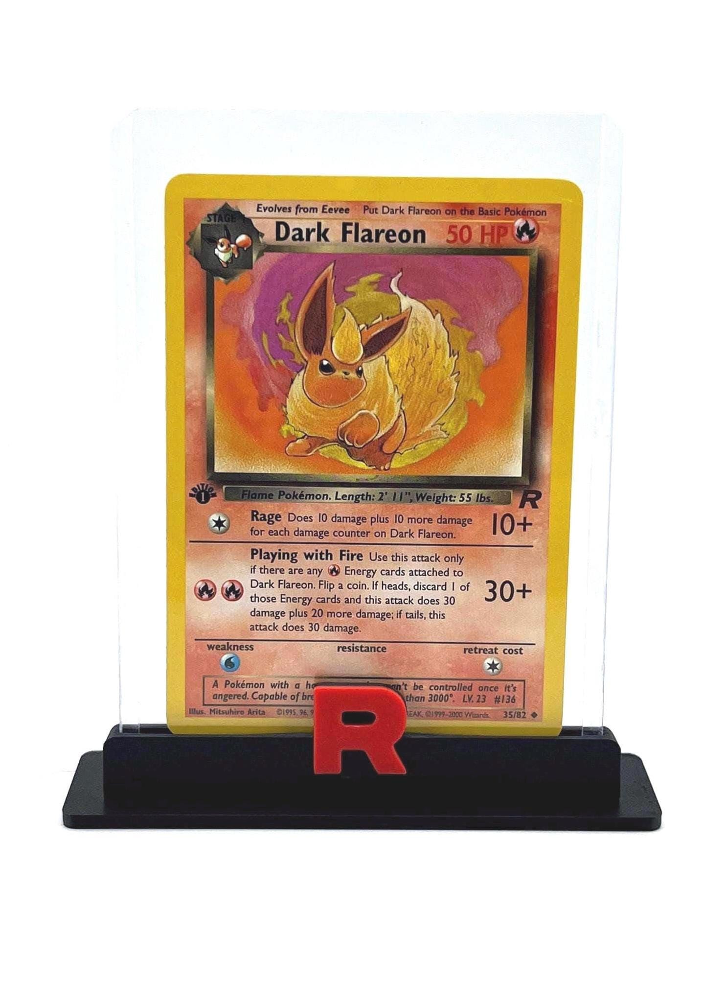 Pokémon Card Display Stand, Team Rocket, 1st Edition, Pokéball, Water ...