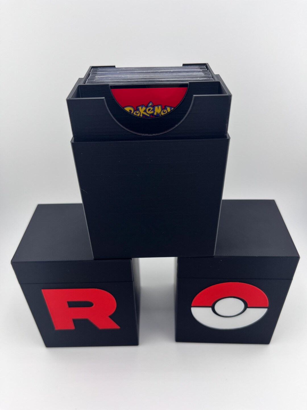 Deck Box for Pokémon TCG With Accessory Compartment. Pokéball, Plain ...