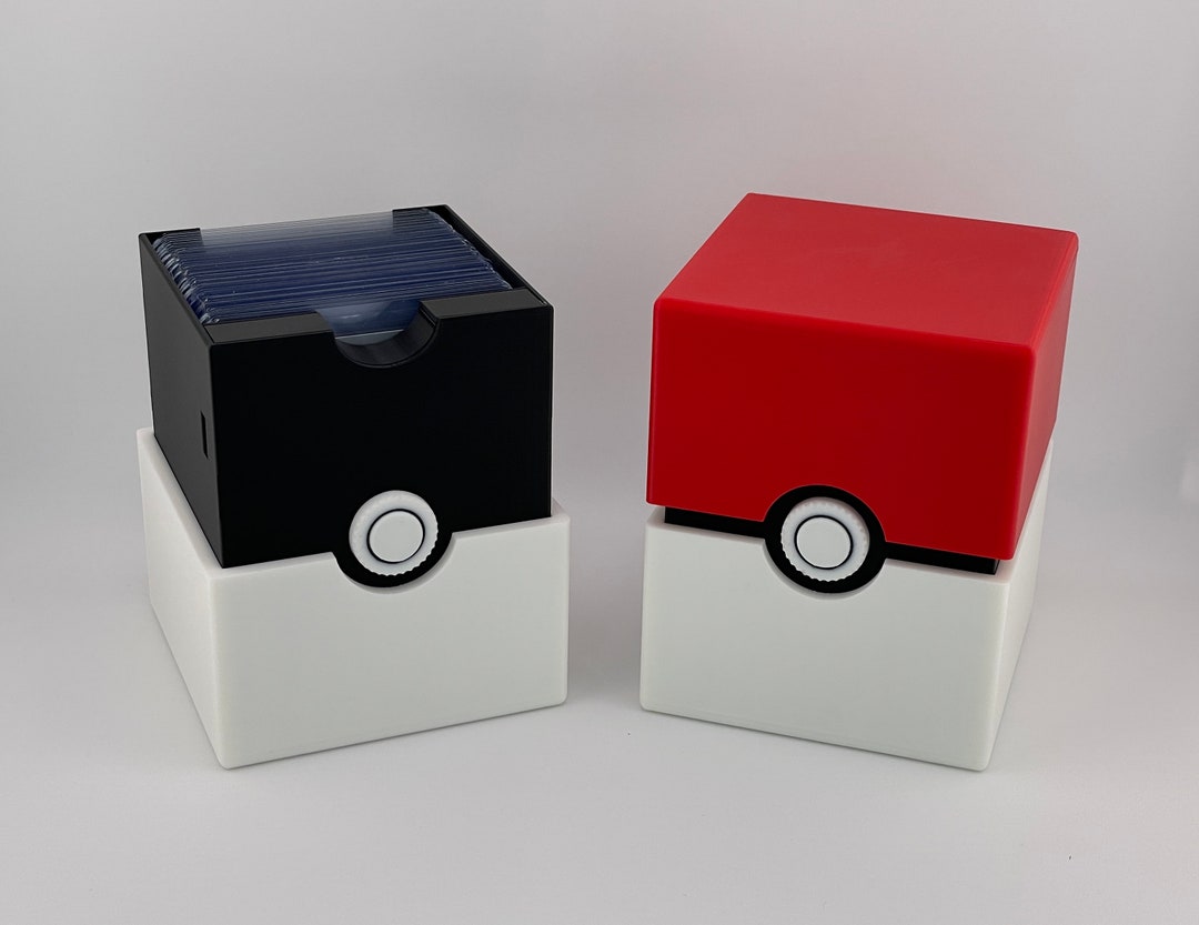 Pokéball Toploader Storage Box With Latching Lid for Pokémon TCG - Etsy