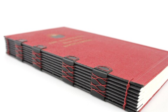 Upcycled Illustrated Home Library Encyclopedia Journal | Etsy