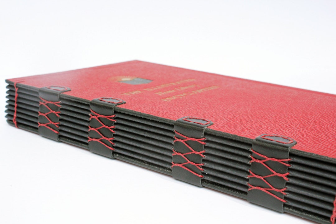 Upcycled Illustrated Home Library Encyclopedia Journal - Etsy