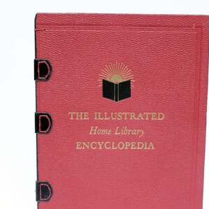Upcycled Illustrated Home Library Encyclopedia Journal - Etsy